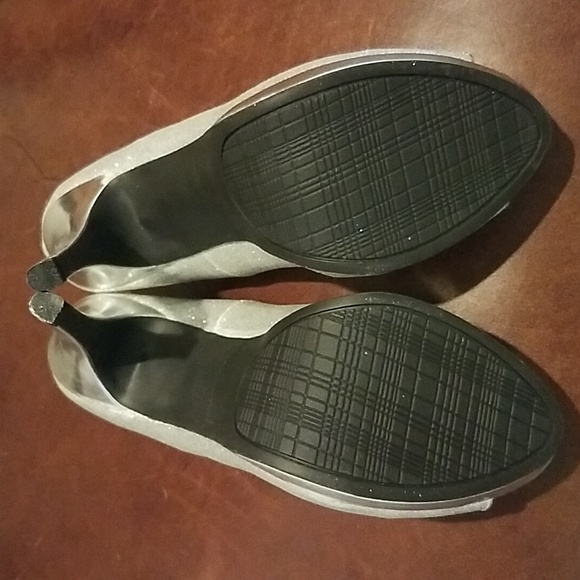 Rampage | Shoes | Rampage Silver Sparkle Heels | Poshmark